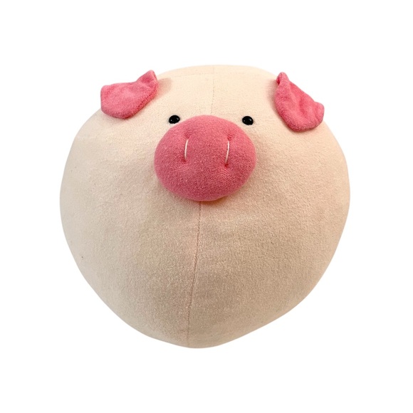 Toys | Pig Plush Soft Round Pink Piggy Squishy Plushie Handmade In ...